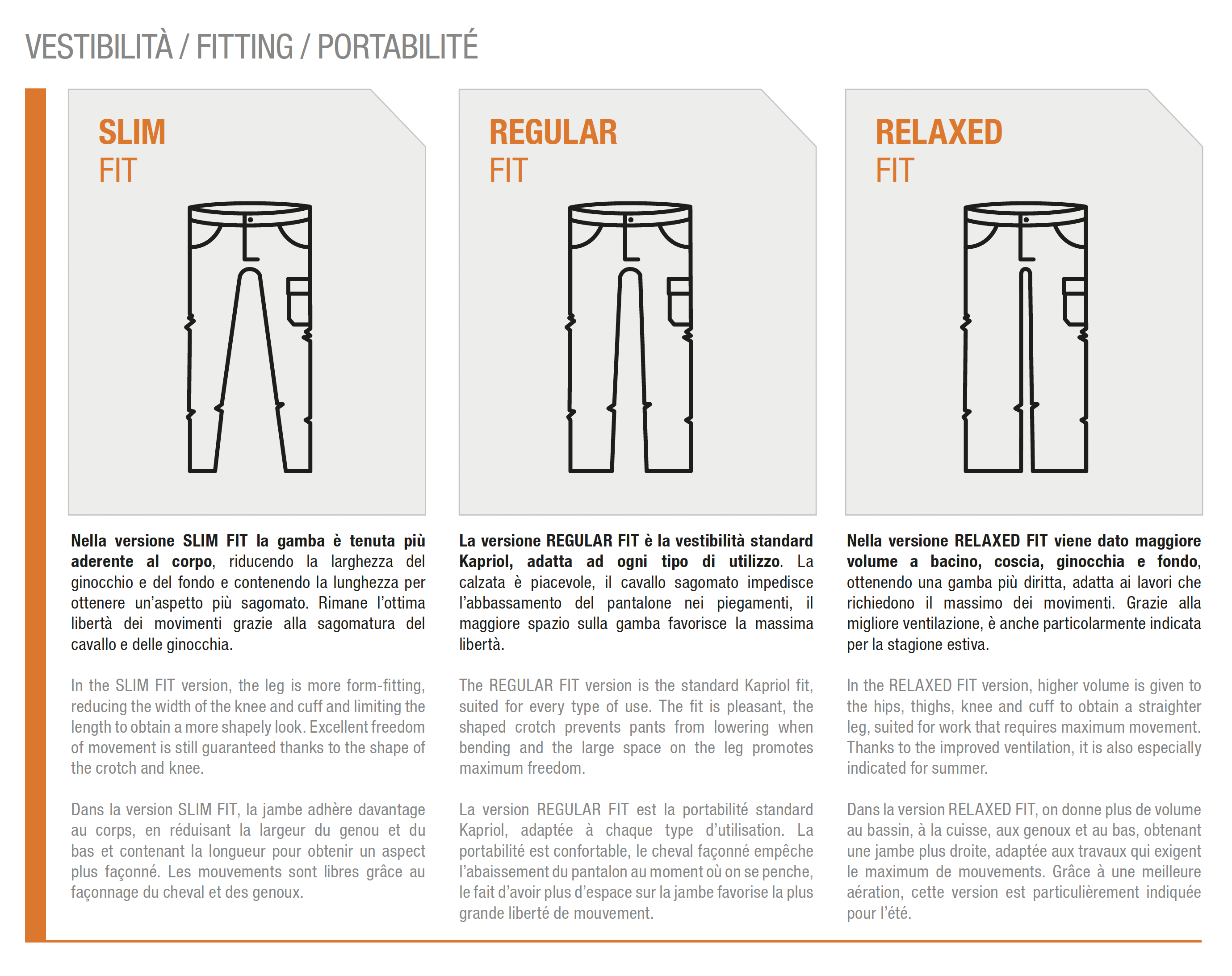 Pantaloni da lavoro Vertical | Kapriol